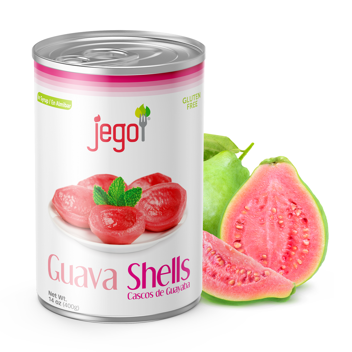 Jego Guava Shells in Syrup, Gluten Free, 14oz (Pack of 6) – Jego Life